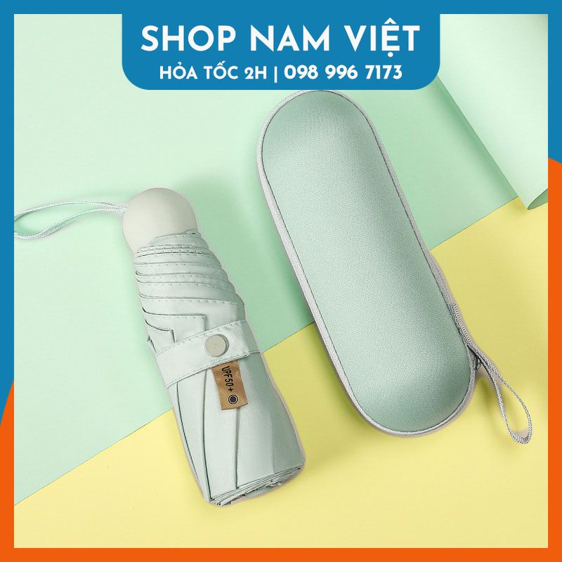 Ô gấp gọn mini Hình Viên Thuốc Nhỏ Gọn Tiện Dụng Dù Chống Nắng/ Tia Cực ...
