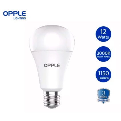 Đèn LED OPPLE EcoMax 1 Bulb A70 E27 12W - Chính Hãng | Shopee Việt Nam