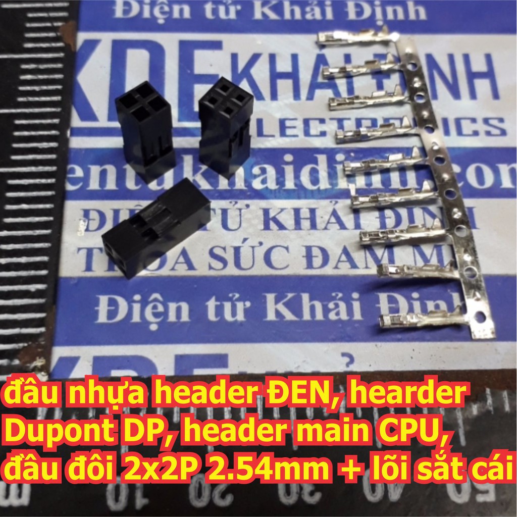 đầu nhựa header ĐEN, hearder Dupont DP, header main CPU, đầu đôi 2.54mm ...
