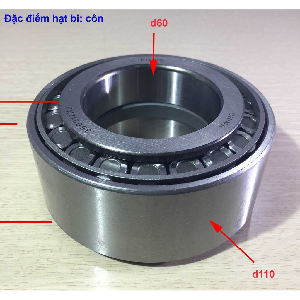 Vòng bi xe tải (bạc đạn bánh), 350212X2 (97212E) (kích thước d60*d110 ...