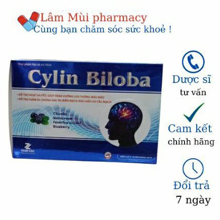 (CHÍNH HÃNG) Viên uống bổ não CYLIN BILOBA tăng cường trí nhơ+ Hoạt ...