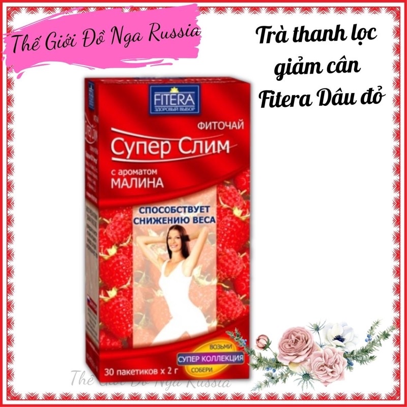 Trà Thanh Lọc cơ Thể Fitera Dâu | Shopee Việt Nam