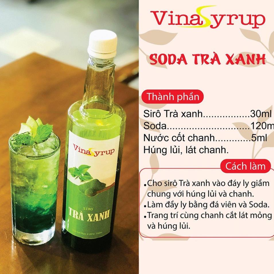 Siro Vina Syrup Chai 750ml - Syrup Làm Trà Trái Cây Đủ Các Mùi Vị | Shopee Việt Nam