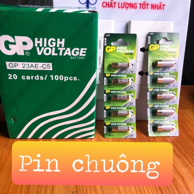 Pin 12V GP HIGH VOLTAGE 23AE, 27A ( Pin chuông, romote cửa) | Shopee ...