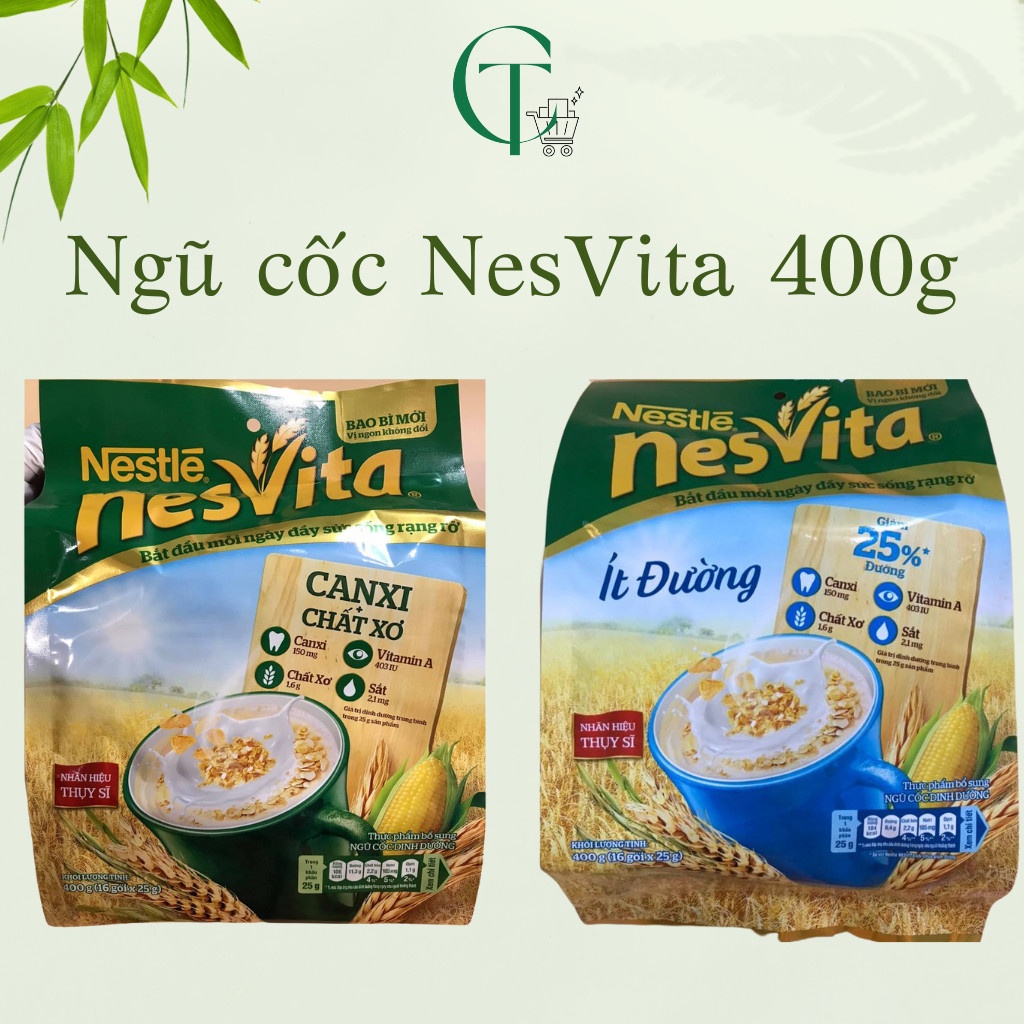 Ngũ cốc dinh dưỡng Nestle Nesvita có/ ít đường (14 gói * 25g) | Shopee ...