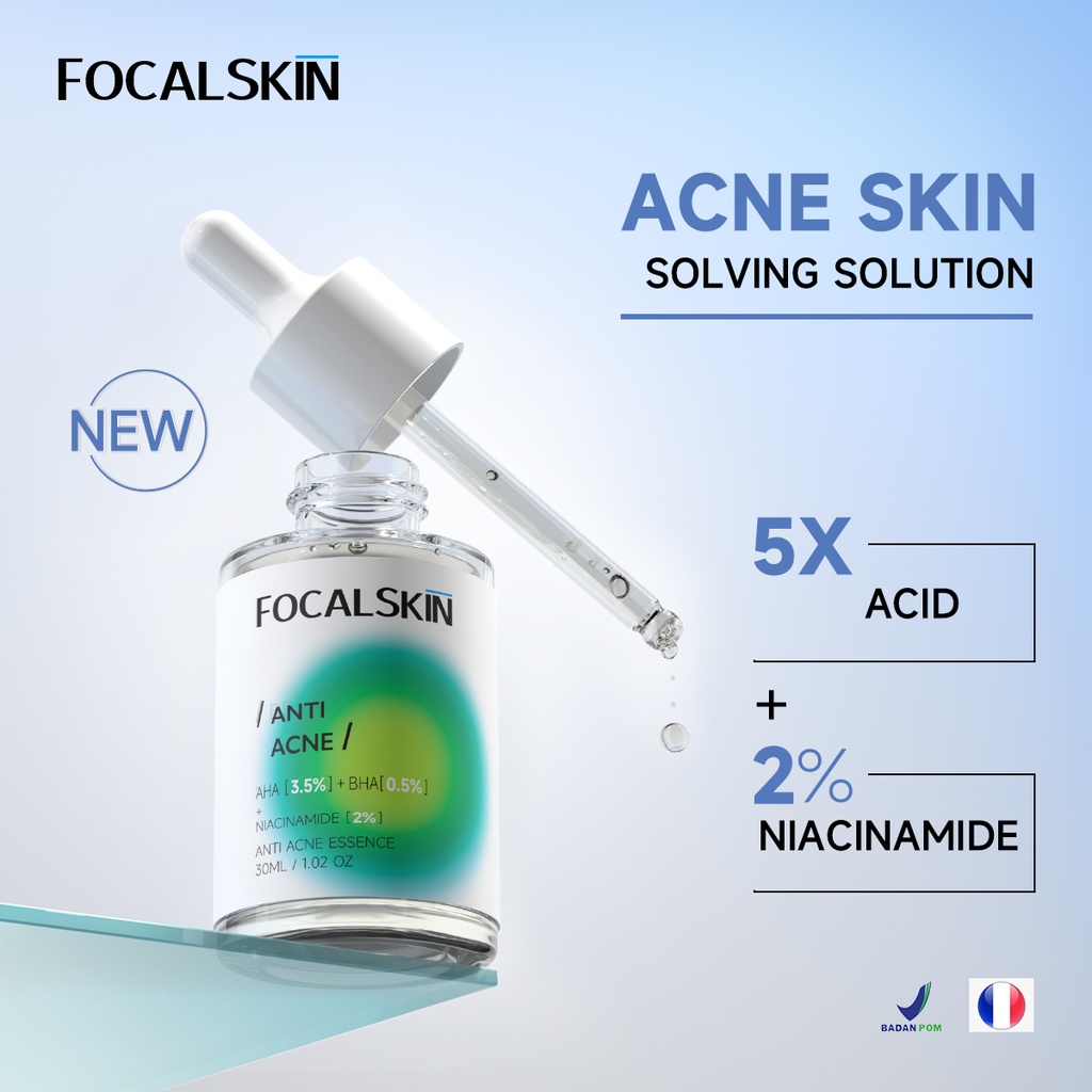 Serum Hỗ trợ giảm mụn Làm Trắng Da 30ml Nhãn Hiệu FOCALSKIN | Shopee ...