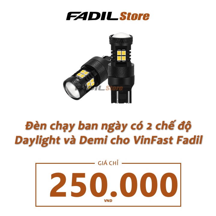 [SL 2 bóng] - Đèn LED T20 có 2 chế độ DayLight và Demi cho VinFast ...