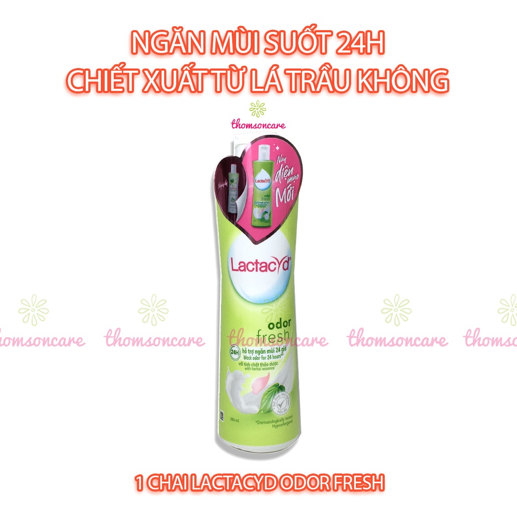 Dung dịch vệ sinh phụ nữ Lactacyd lá trầu không và nước hoa hồng, ddvs ...