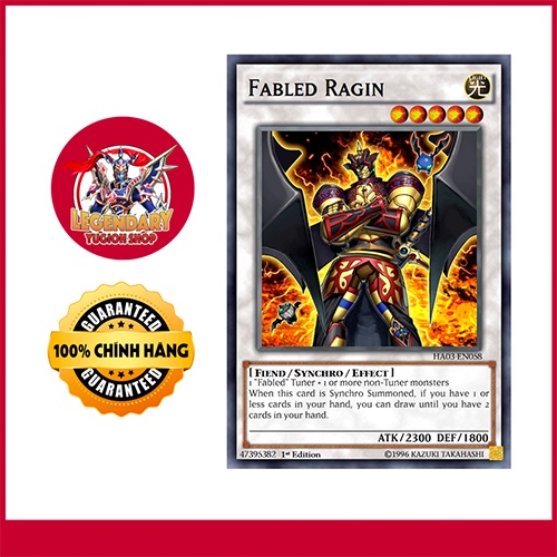 [Thẻ Bài Yugioh Chính Hãng] Fabled Ragin | Shopee Việt Nam