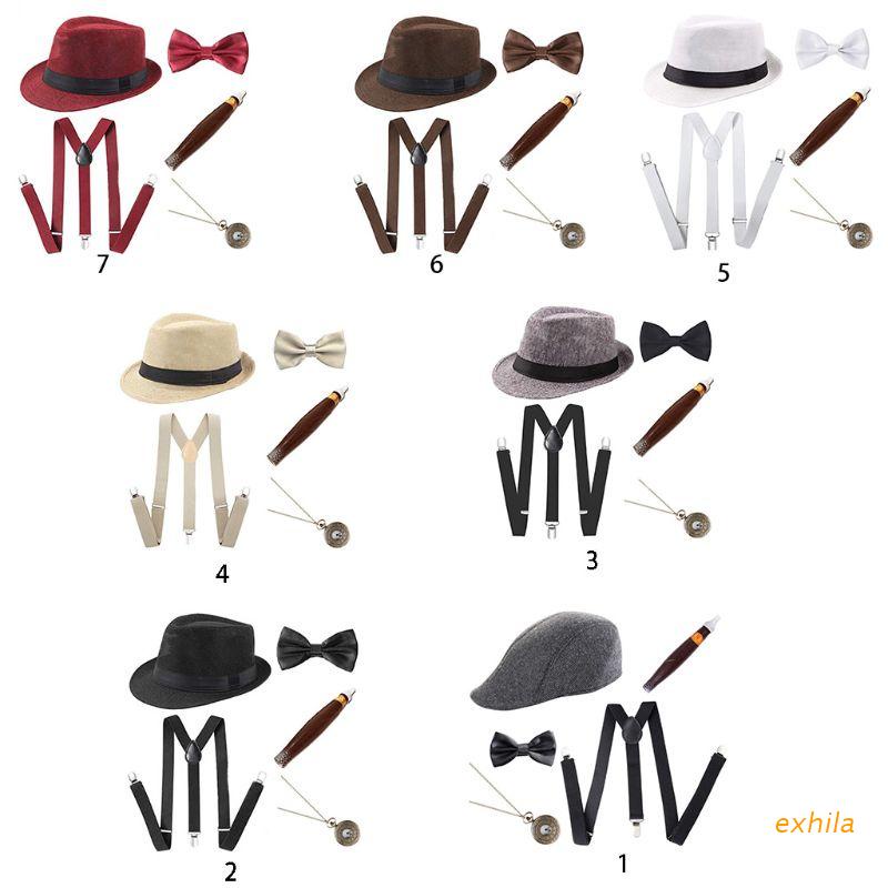 Fedora Hats For Men Gangster Party Accessories 1920s Gangster Costume ...