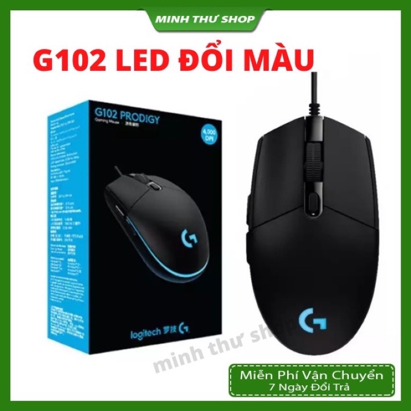 [G102] Chuột gaming chuột máy tính logitech G102 Led RGB 8000DPI ,Có Đèn Led Bảo Hành 12 Tháng ...