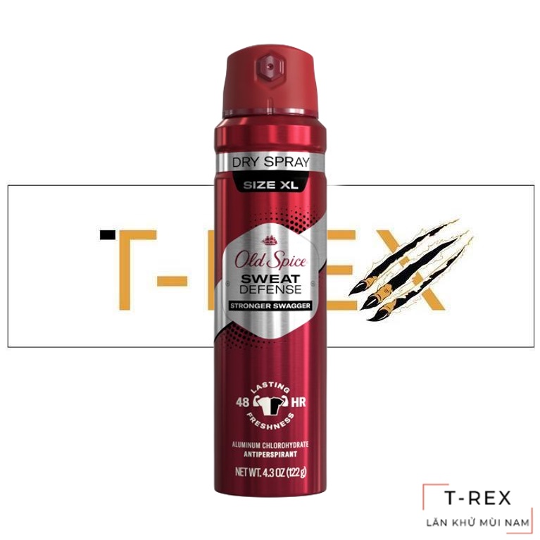 Xịt Giữ Khô Old Spice Sweat Defense Stronger Swagger Dry Spray 122Gr ...