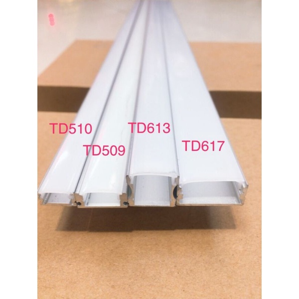 [ 5m 6m 8m 10m ]Thanh nhôm định hình gắn Led 510, 509 ,613, 617 gắn nổi ...