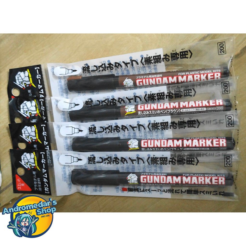[Mr Hobby] Bút kẻ chảy mô hình Gundam Marker GM301 GM302 GM303 | Shopee ...