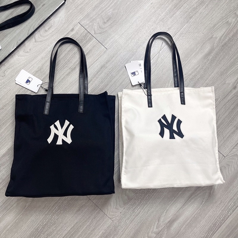 Túi tole MLB NY logo thêu[ hình thật] | Shopee Việt Nam