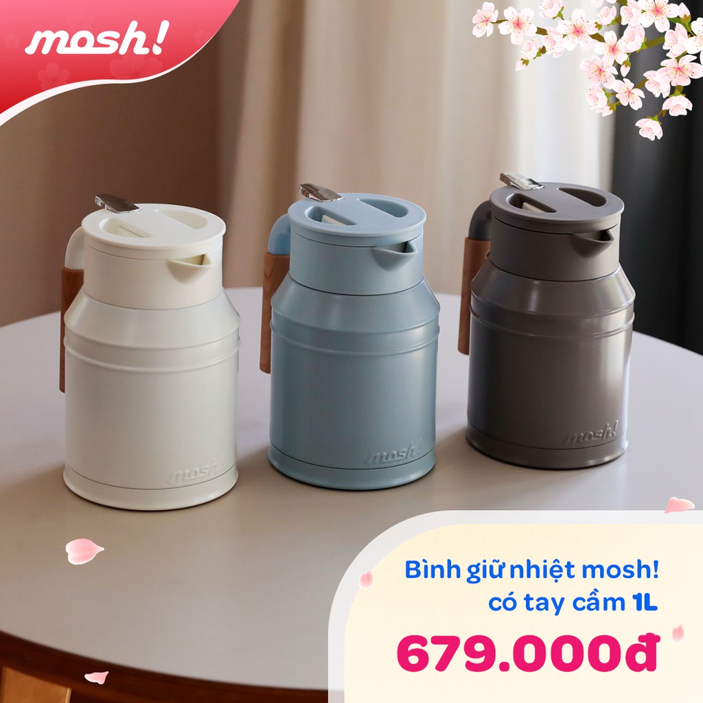 Bình giữ nhiệt có tay cầm Mosh! 1.0L Hàng Cao cấp - Chính hãng của Nhật | Shopee Việt Nam
