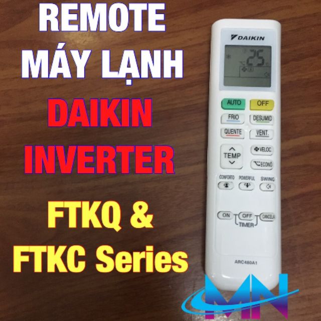 REMOTE MÁY LẠNH DAIKIN INVERTER FTKQ & FTKC - ĐIỀU KHIỂN MÁY LẠNH ...