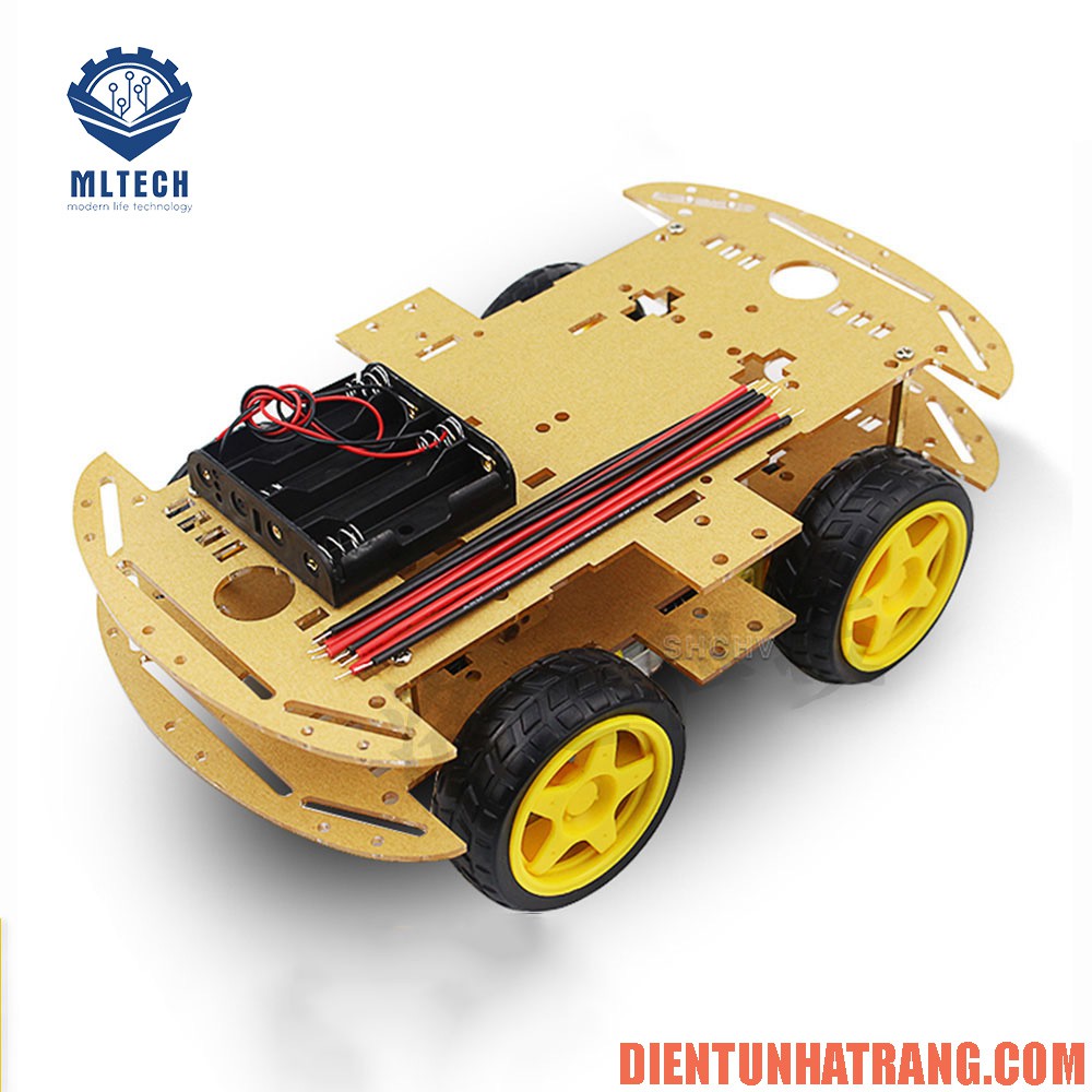 Bộ khung xe robot 2 tầng 4 động cơ | Shopee Việt Nam
