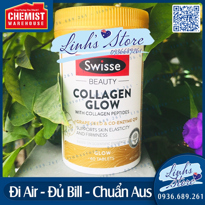 60 viên 💙 Swisse Beauty Collagen Glow 💙 Chemist Warehouse - Úc | Shopee ...