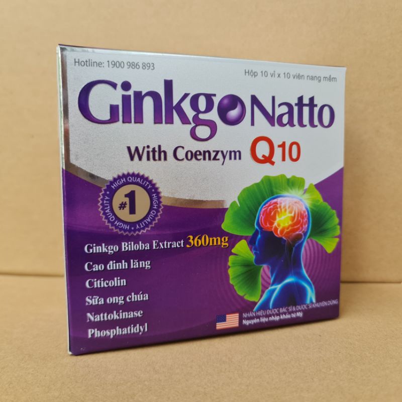 GINKGO NATTO COENZYM Q10, GIÚP TĂNG CƯỜNG LƯU THÔNG TUẦN HOÀN NÃO ...