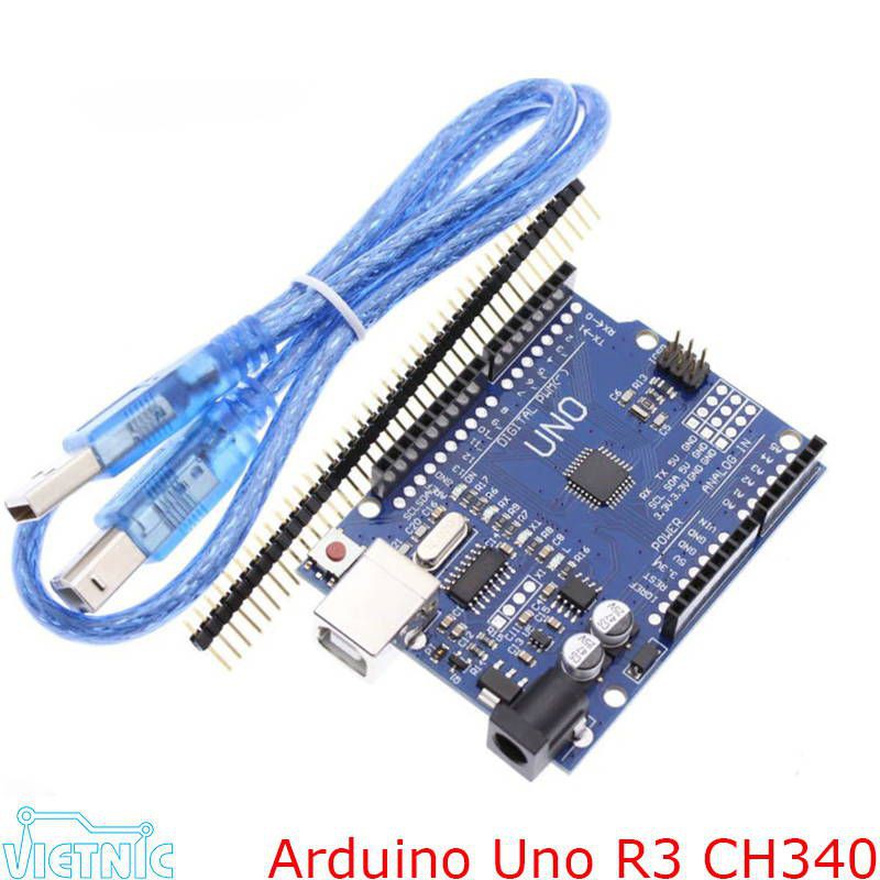 Kit arduino uno R3 chíp ch340g dán -Tặng Dây Kết Nối uno r3 uno dán ...