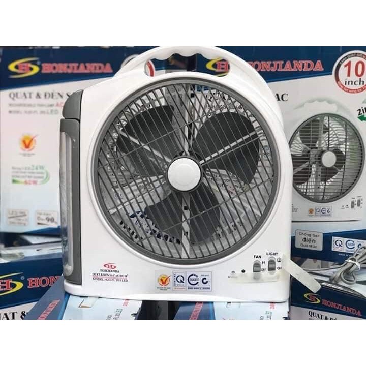 Quạt tích điện honjianda 2 bình ắc quy mẫu HJD-FL 203 mới nhất | Shopee ...