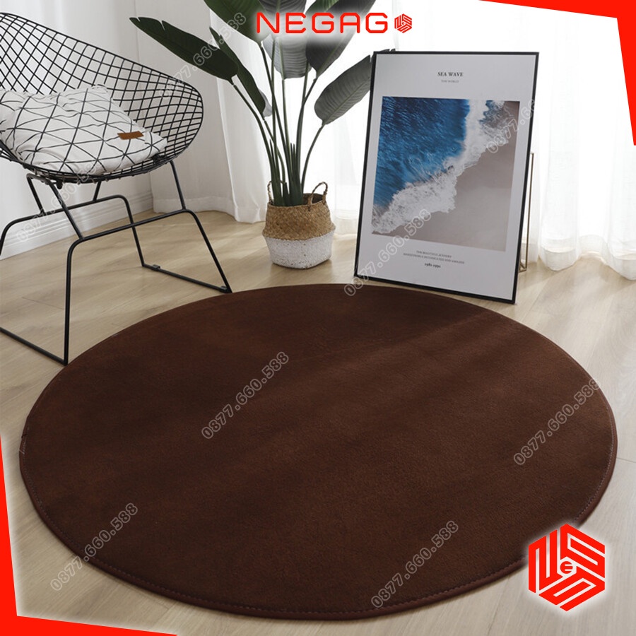 Thảm lông tròn trải sàn decor chụp ảnh to 1m 1m2 1m6 | size nhỏ 80cm ...