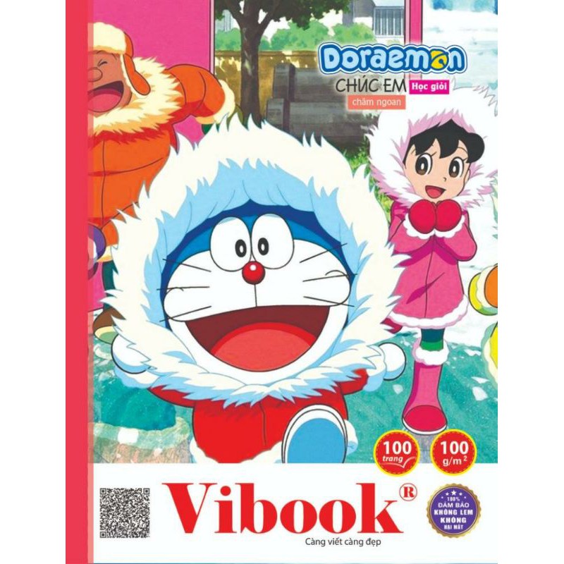 Lốc 5 Quyển Tập Học Sinh A5 Vibook Doraemon 4 ô ly - Mẫu Ngẫu Nhiên (96 ...