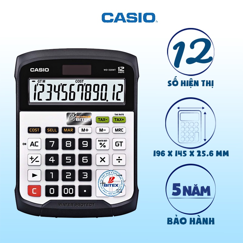 Máy tính Casio WD-320MT chính hãng | Shopee Việt Nam