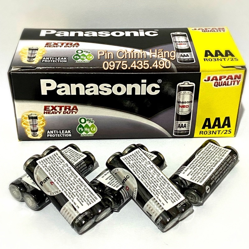 Hộp 60 Viên Pin AAA Panasonic Neo R03NT/2S Vỉ 2 Viên Made in Indonesia ...