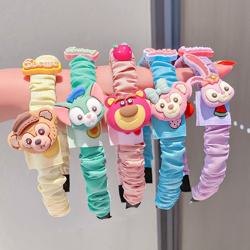 Cài tóc bọc vải kèm sticker thú cưng cho bé gái siêu cute | Shopee Việt Nam