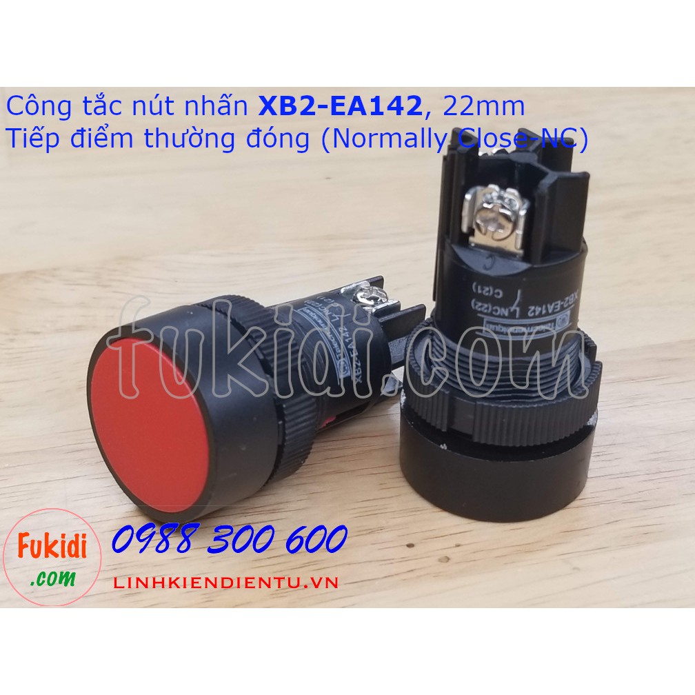 Nút nhấn nhả chẩn công nghiệp XB2 EA131 và XB2 EA142 kích thước 22mm ...