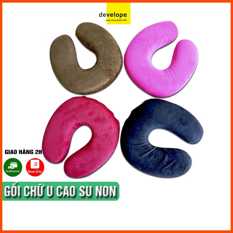Gối kê cổ văn phòng chữ u cao su non- DEVELOPE | Shopee Việt Nam