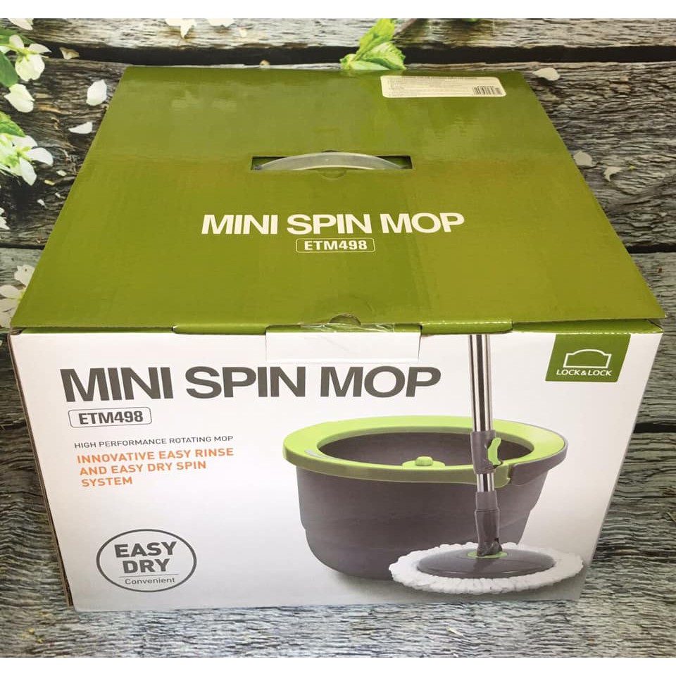 Bộ cây lau nhà xoay tay mini Ettom Lock&Lock ETM498 | Shopee Việt Nam