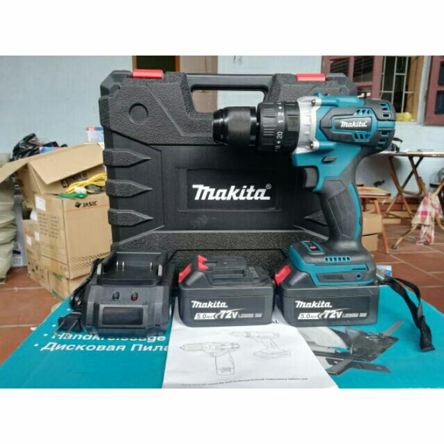 Máy Khoan Pin MAKITA 72V Không Chổi Than-Đầu 13mm Có Búa | Shopee Việt Nam