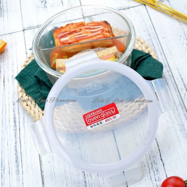 HỘP THUỶ TINH 2 ngăn LOCK & LOCK 830ml | Shopee Việt Nam