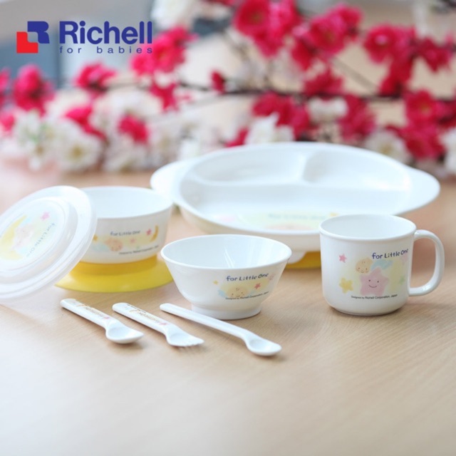 Bộ ăn dặm LO 9 món Richell | Shopee Việt Nam