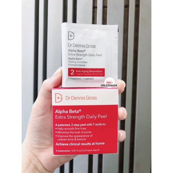 Peel 2 gói Dr.Dennis Gross Alpha Beta Extra Stength | Shopee Việt Nam