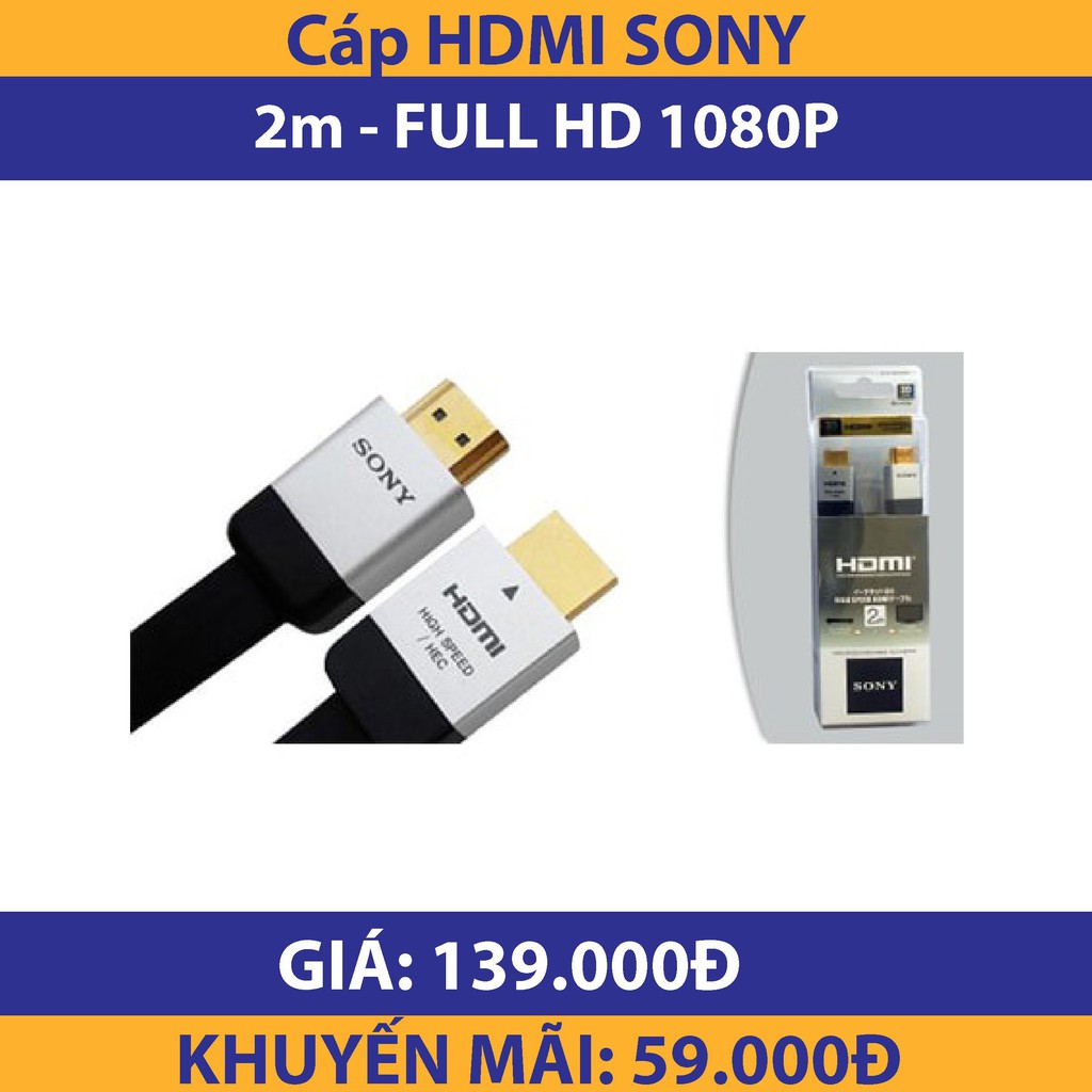 Dây HDMI Sony 2m (Box) | Shopee Việt Nam