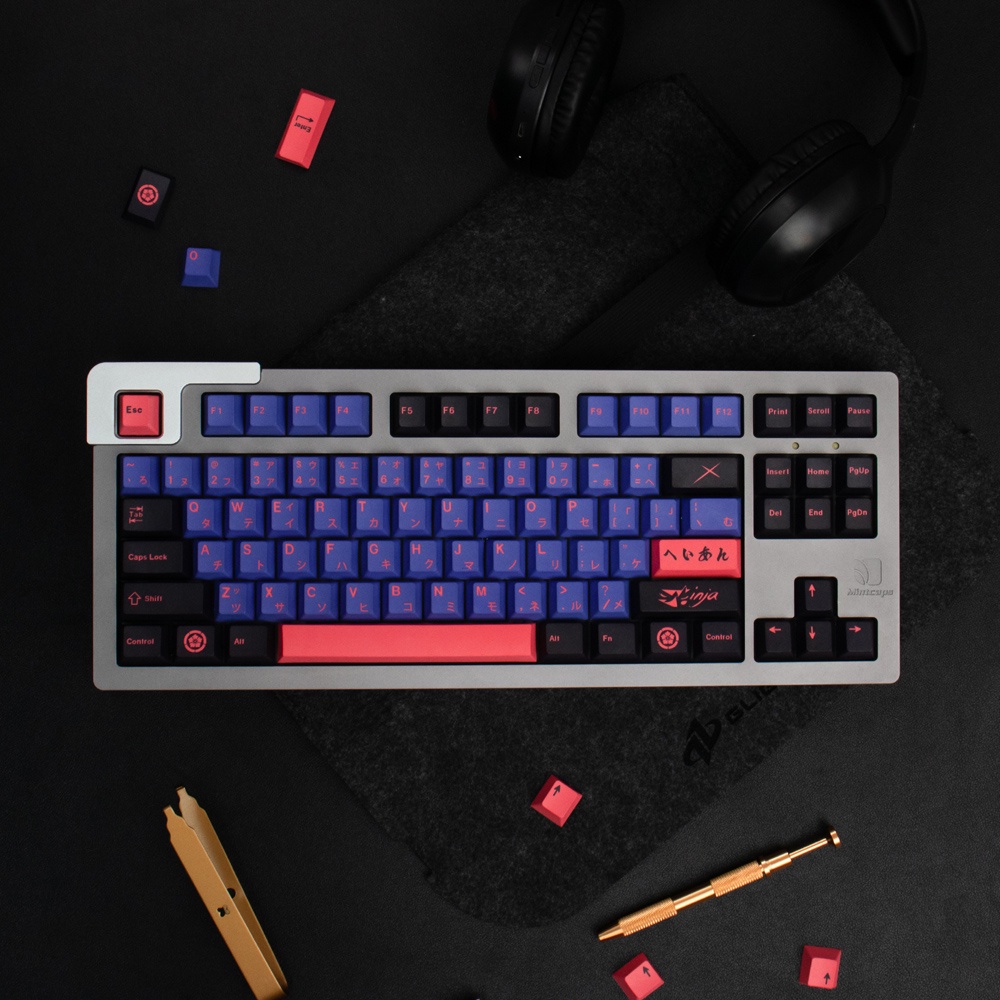 129 Phím Ninja Keycap Anh Đào Hồ Sơ PBT Nhuộm Thăng Hoa Keycaps Cho ...