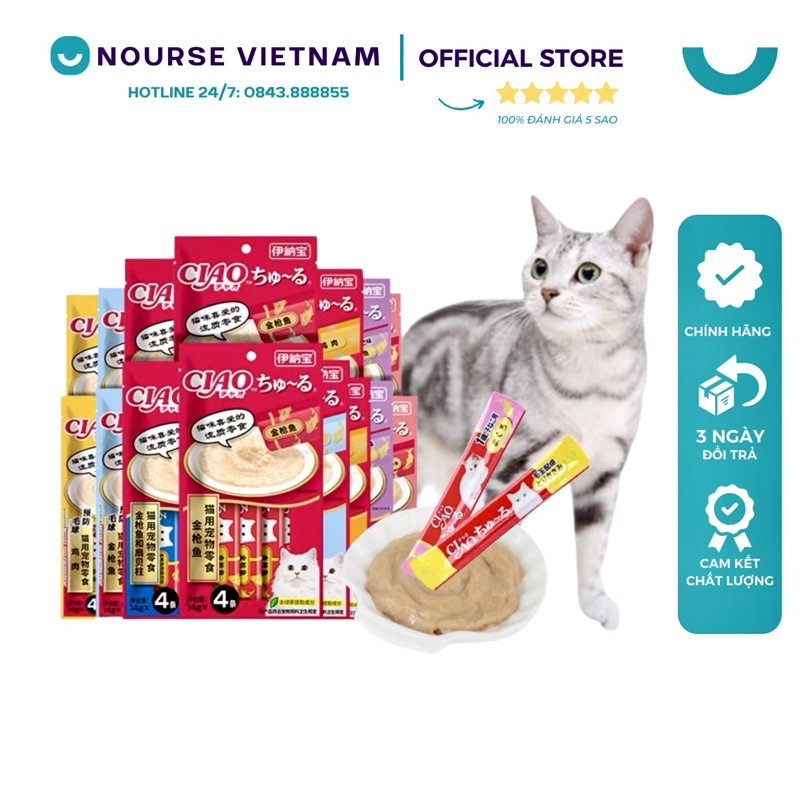 Súp thưởng cho mèo Ciao Churu Soup Thưởng Cho Mèo Tăng cân ...