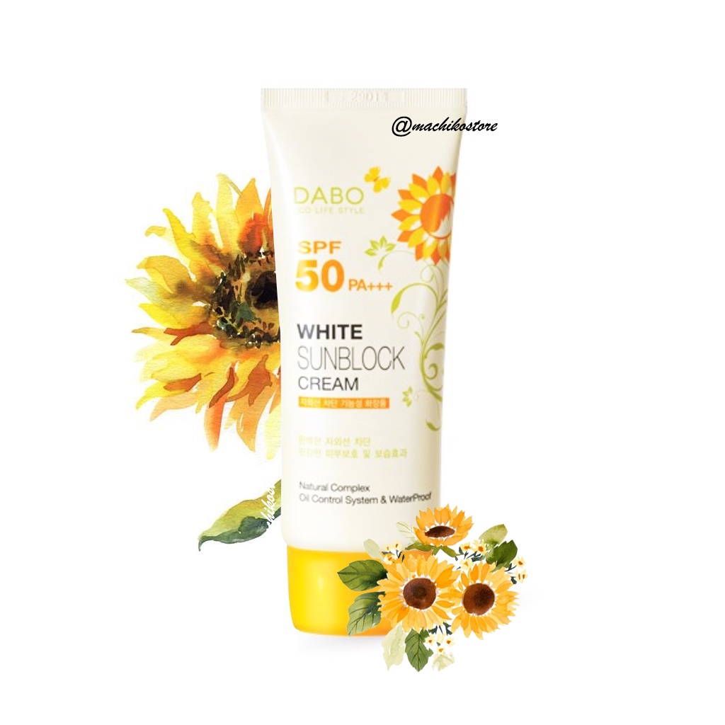 Kem chống nắng Dabo White Sunblock Cream SPF 50+ PA+++ 70ml | Shopee ...