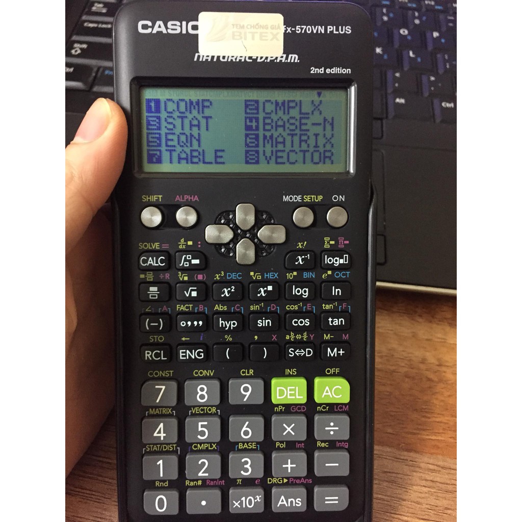 Máy tính Casio Fx 570VN Plus Eddtion 2 cũ| Casio Fx 570VN Plus CŨ CHÍNH HÃNG soi laser bảo hành ...
