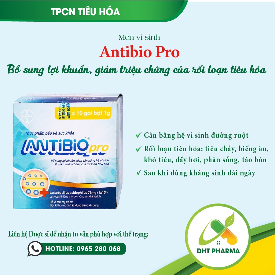 Men vi sinh AnTiBiO Pro Han Wha hỗ trợ bổ sung lợi khuẩn, cân bằng hệ vi sinh | Shopee Việt Nam