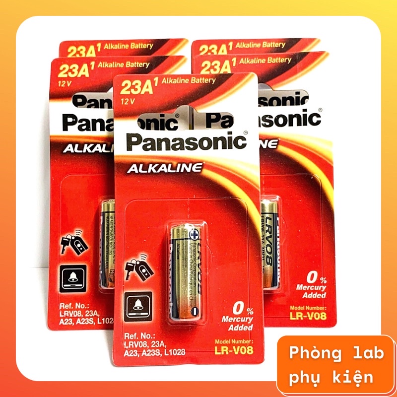Pin A23 23A Alkaline PANASONIC 12V LR-V08 [Chính Hãng] Sử dụng cho các loại điều khiển cửa cuốn ...