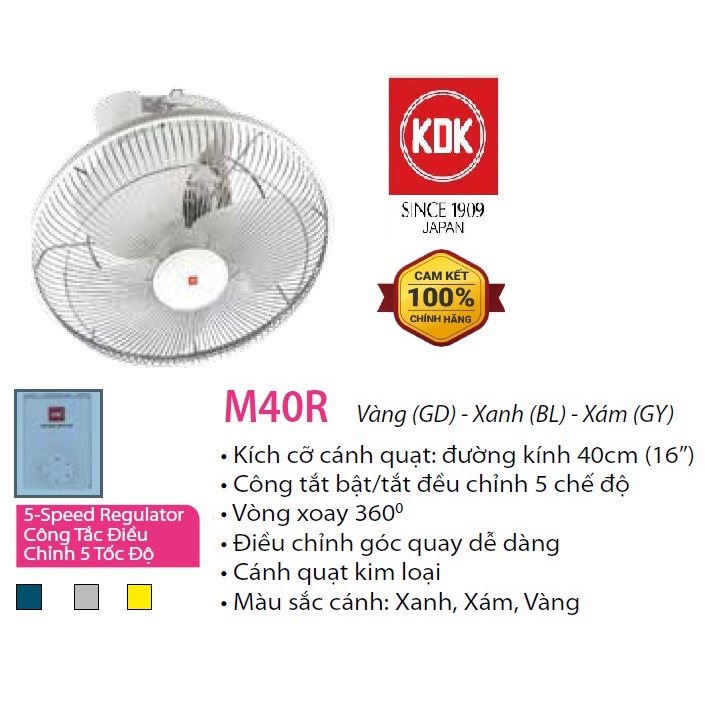 QUẠT ĐẢO KDK M40R | Shopee Việt Nam