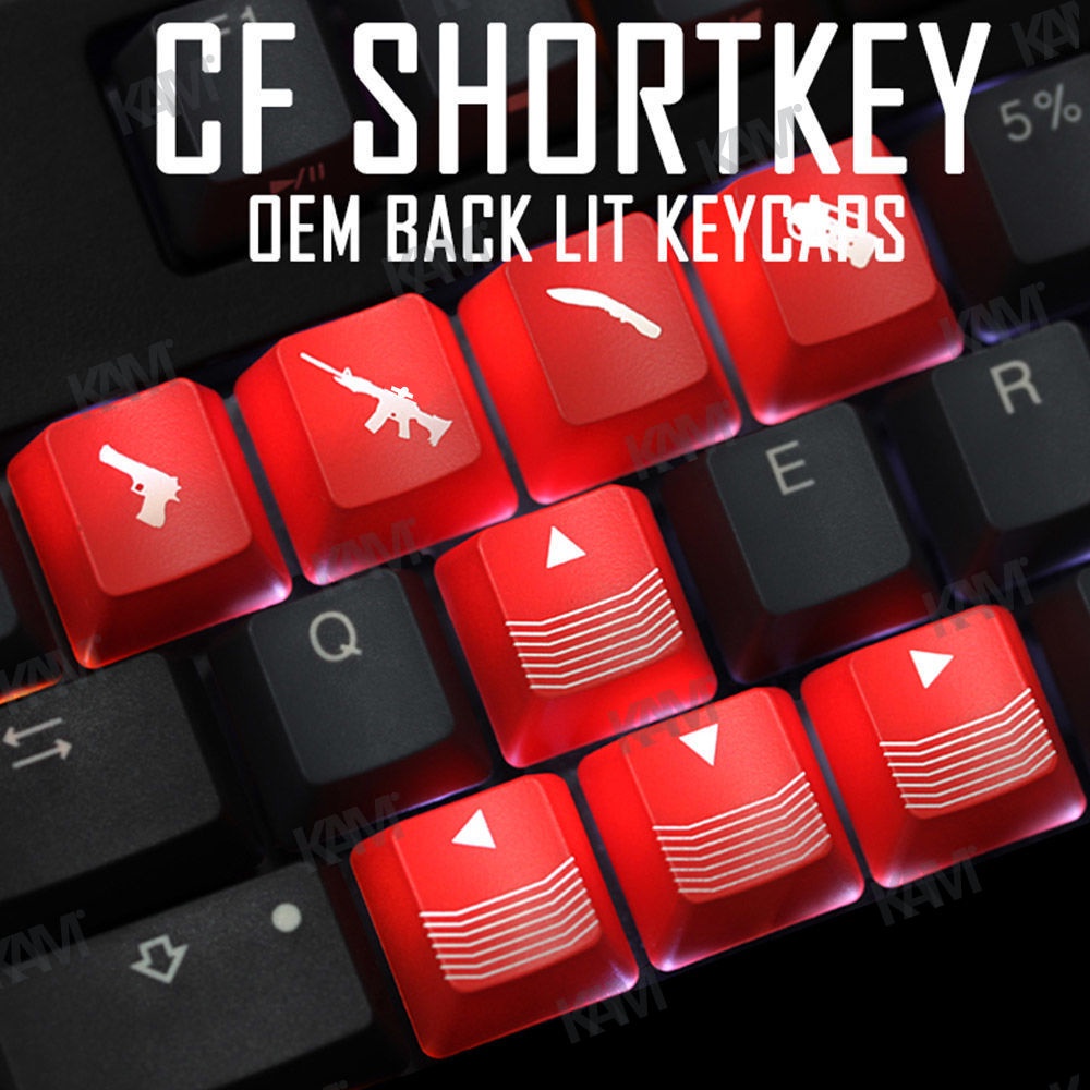 Kam CrossFire / CSGO mô hình súng lục có đèn nền bàn phím cơ keycap ABS keycap cá tính DIY thay ...