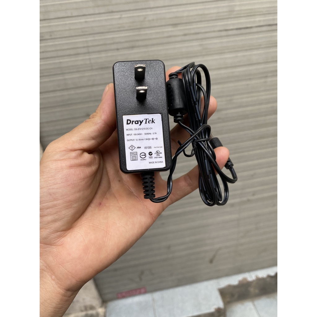 Bộ nguồn Draytek Vigor 2925 2912 2910 12V 1.5A chính hãng | Shopee Việt Nam