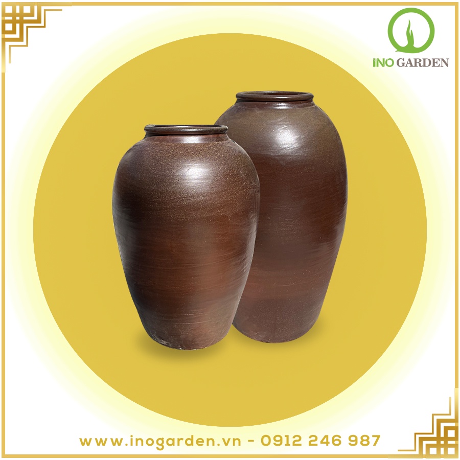Chậu đất nung trồng cây sân vườn [Chum cảnh] - INOGARDEN | Shopee Việt Nam