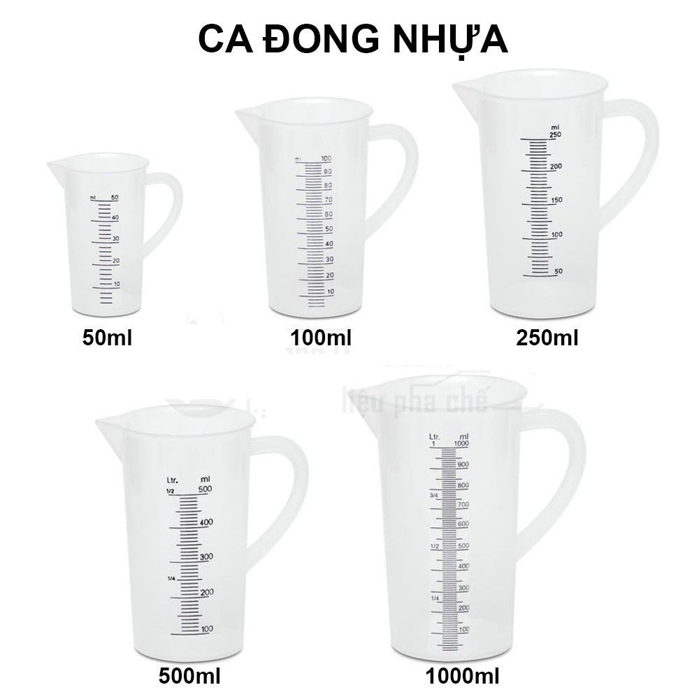 Ca đong nhựa Việt Nam chia vạch 2L/1L/ 500ml /250ml/100ml/50ml | Shopee Việt Nam